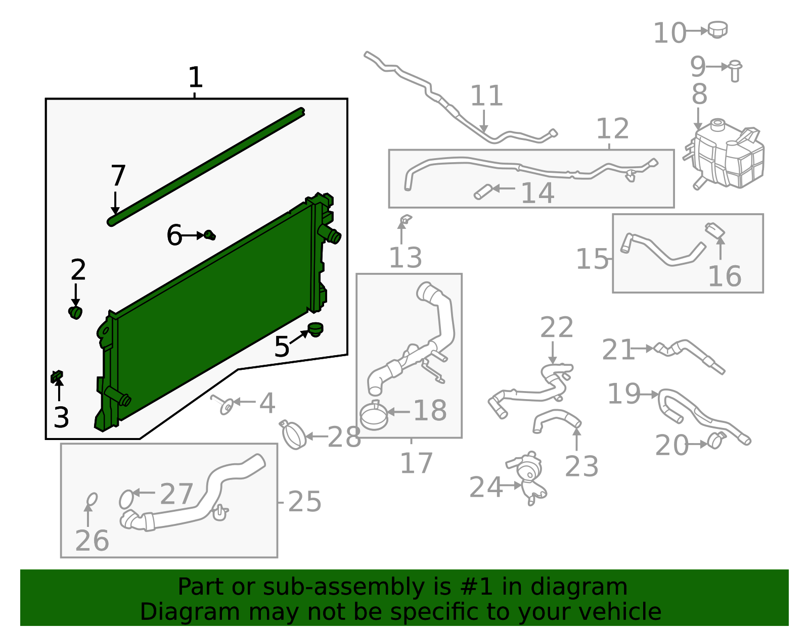 2021-2024 Ford Radiator Assembly MB3Z-8005-A | OEM Parts Online
