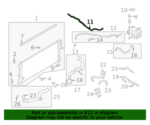 MB3Z-8075-B - Overflow Hose 2021-2024 Ford Bronco | AutoNation Parts