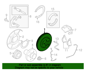 34216775291 - 2009-2019 BMW Rear Brake Rotor (34-21-6-775-291) | BMW of ...