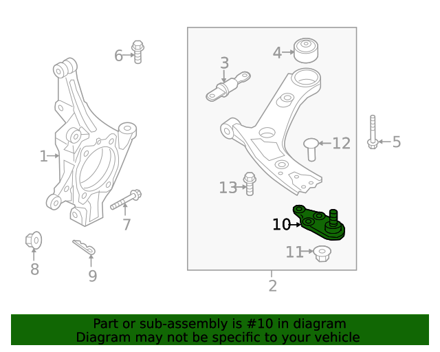 54530-R0000 - Ball Joint - 2022-2024 Kia Carnival | Kia Auto Parts
