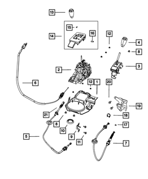 2007-2018 Jeep Shifter Bracket 52060490AE | My Mopar Parts