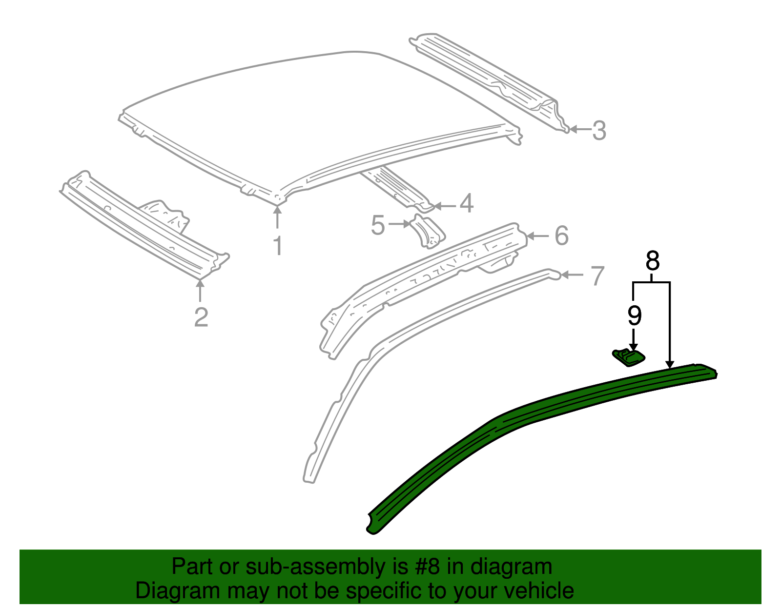 2000-2006 Toyota Tundra Weatherstrip 62382-0C010 | Toyota Parts Center