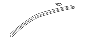 Genuine Toyota Weatherstrip part# 62381-0C010 for 2000-2006 Toyota ...