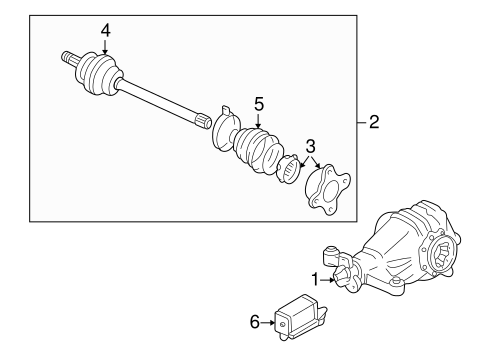 Axle & Differential for 2001 Mitsubishi Montero | Mitsubishi Factory Parts