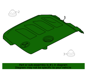 264-010-20-03 - Engine Cover 2020-2023 Mercedes-Benz | AutoNationParts.com