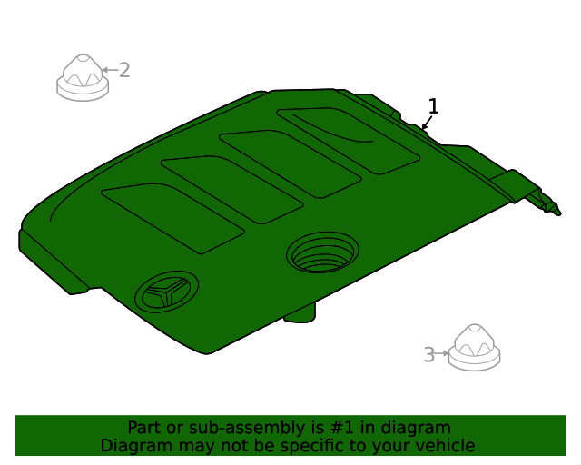 264-010-20-03 - Engine Cover 2020-2023 Mercedes-Benz | AutoNationParts.com