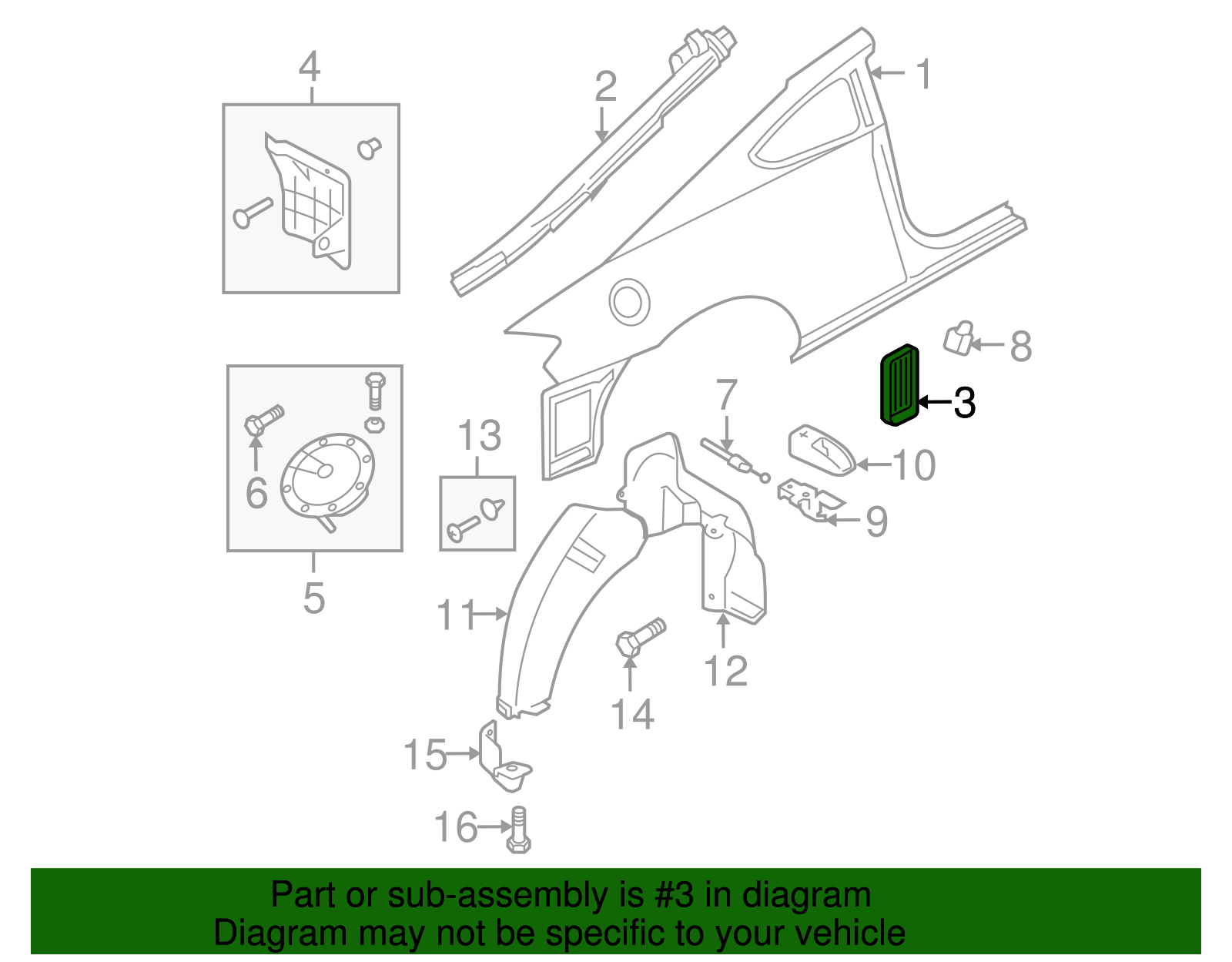 2003-2008 Hyundai Tiburon Pressure Vent 97510-2C000 | Hyundai Wholesale ...