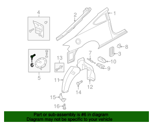 2003-2008 Hyundai Tiburon Fuel Door Bumper 87551-2C000 | Hyundai ...