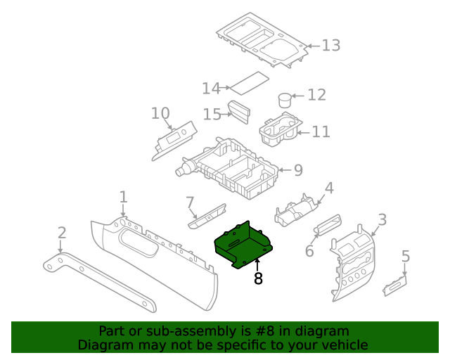 LR132068 - Console Tray 2020-2023 Land Rover | AutoNation Parts