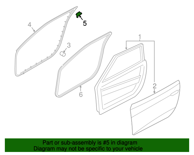 2012-2017 Hyundai Veloster Corner Trim 82280-2V000 | QuirkParts