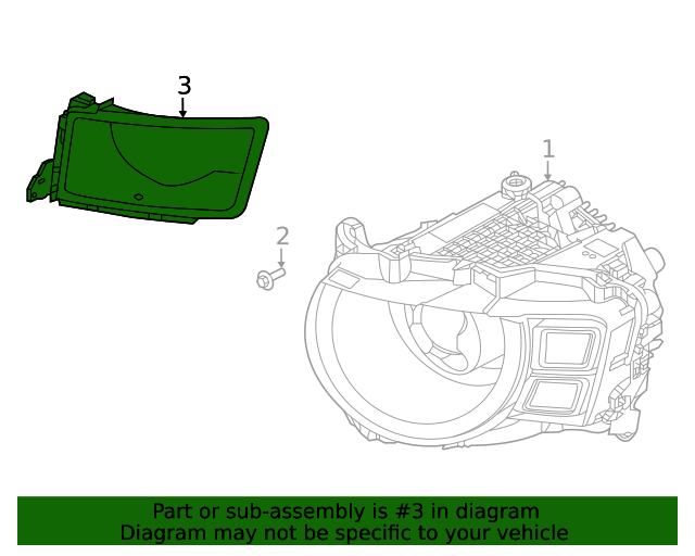 2020 Land Rover Defender 110 Headlamp Bezel LR146286 | OEM Parts Online