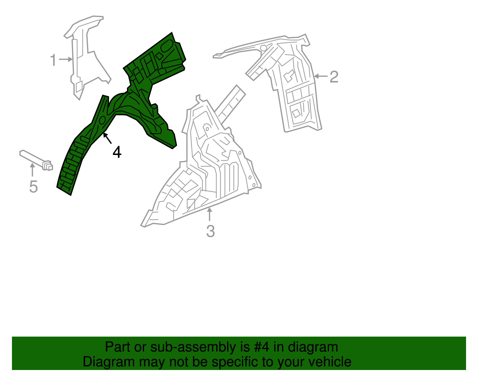 64701-TLA-A00ZZ - Outer Wheelhouse 2017-2022 Honda CR-V | Honda Parts ...