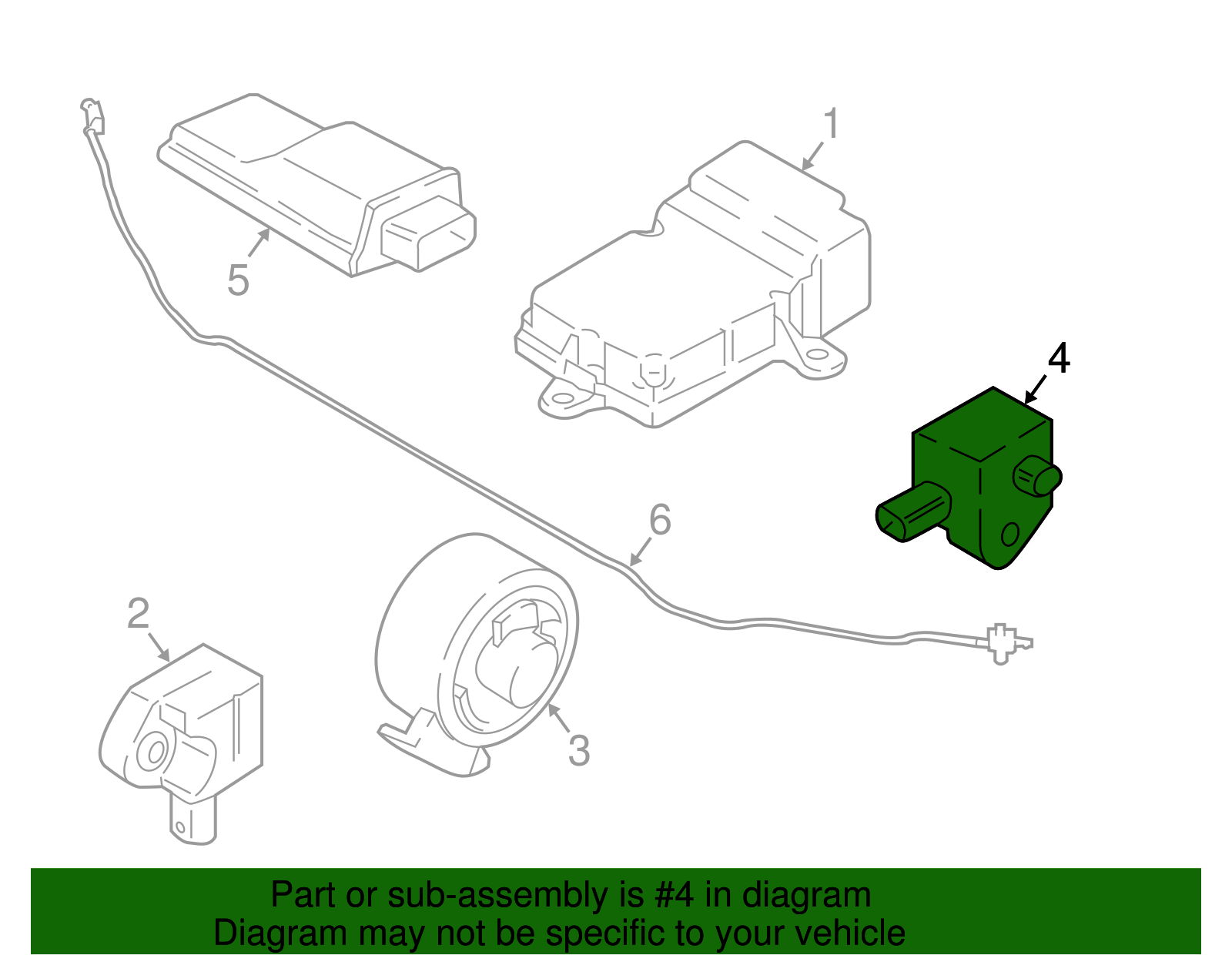 2017-2024 BMW | Side Impact Sens | 65-77-9-341-546 | BMW OEM Parts Store