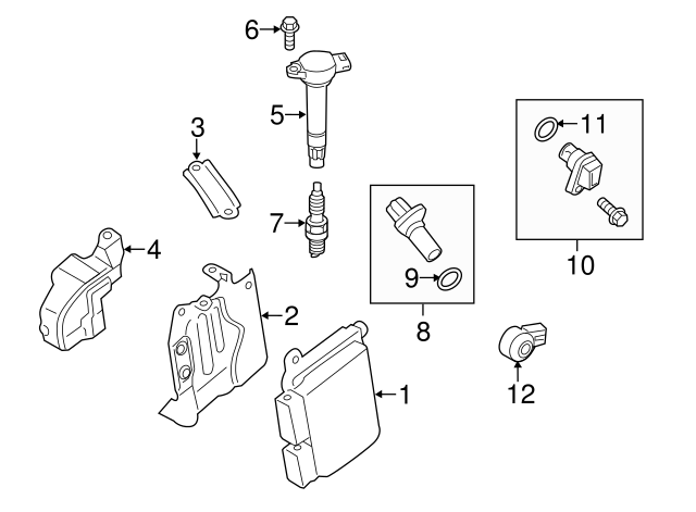 1865A126 Engine Crankshaft Position Sensor 2008-2023 Mitsubishi ...
