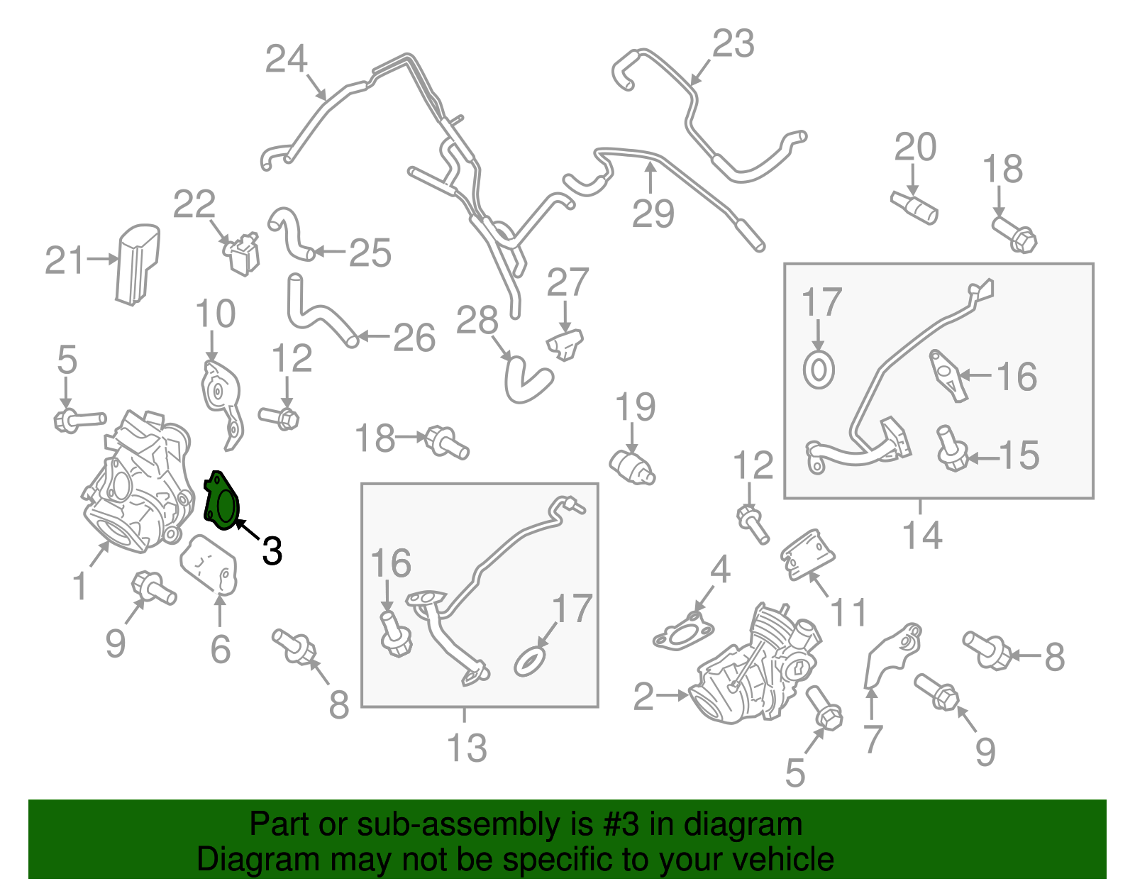 2011-2014 Ford F-150 Turbocharger Gasket BL3Z-9450-B | Ford OEM Parts ...