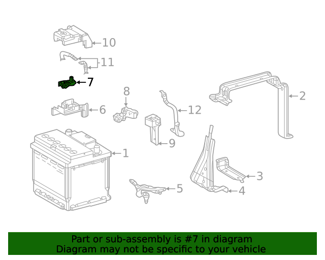 90982-05061 - Battery Cable Terminal End 2004-2024 Lexus ...