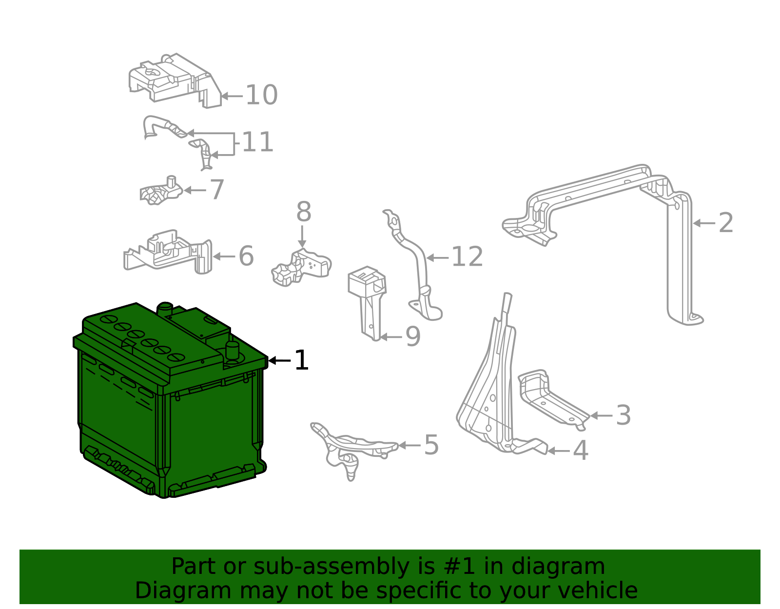 2019-2025 Lexus | Vehicle Battery | 28800-21223 | Express Lexus Parts