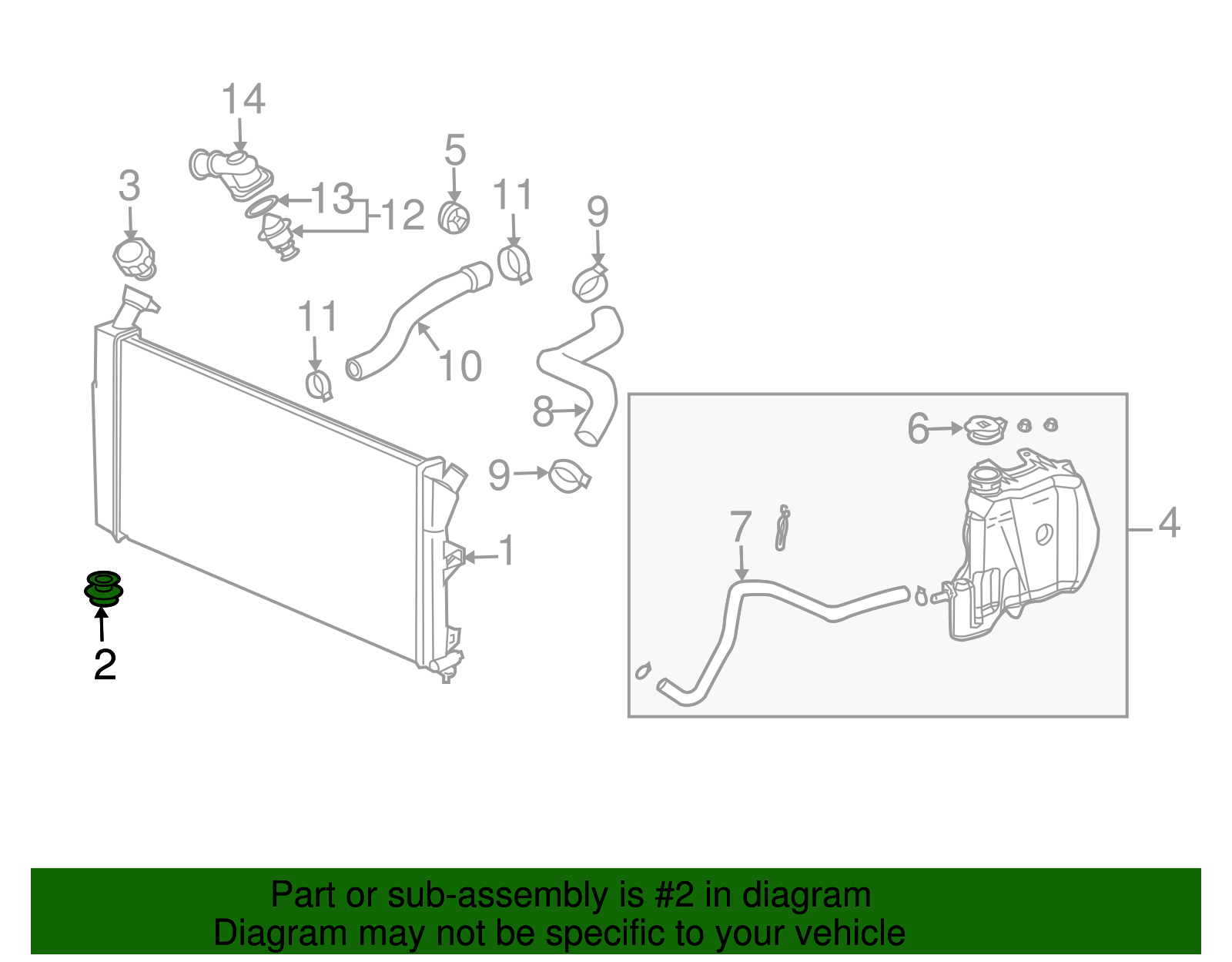 15872117 - Radiator Lower Mount 2004-2016 GM | Londoff Discount Parts
