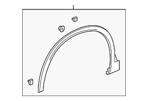 84764040 - Front Passenger Side Wheel Opening Molding 2020-2024 ...