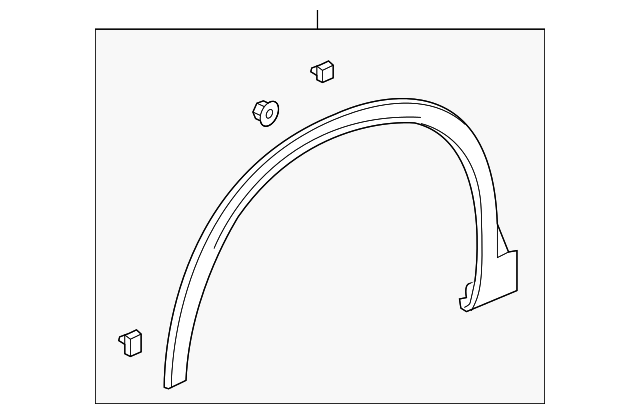 2020-2025 Cadillac XT6 Front Driver Side Wheel Opening Molding 84764028 GM | GMPartsDirect.com