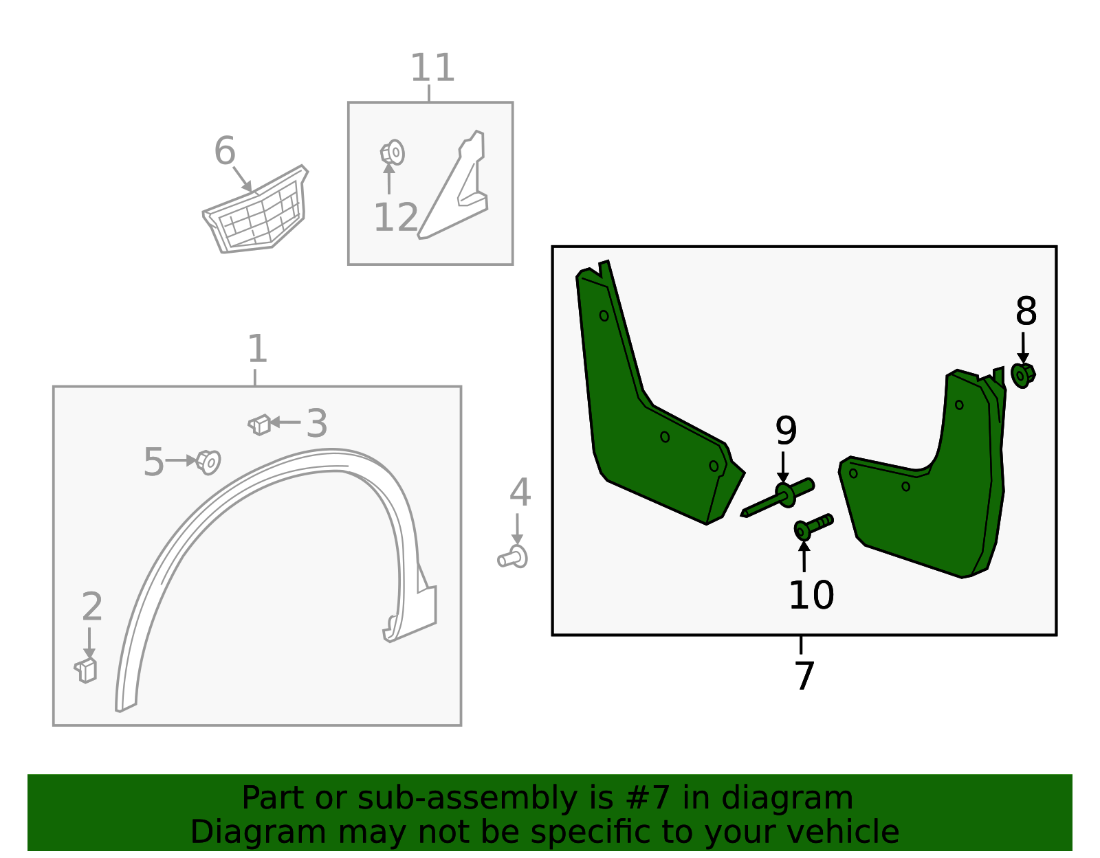 86511688 - Mud Guard 2020-2025 Cadillac XT6 | Chevrolet Parts Direct
