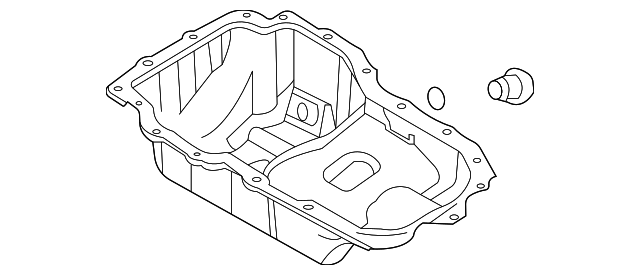 2022-2025 Hyundai Oil Pan 21510-2M870 | Retail Performance Auto Parts