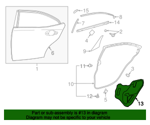 2014-2020 Lexus Water Deflector 67841-53060 | OEM Parts Online
