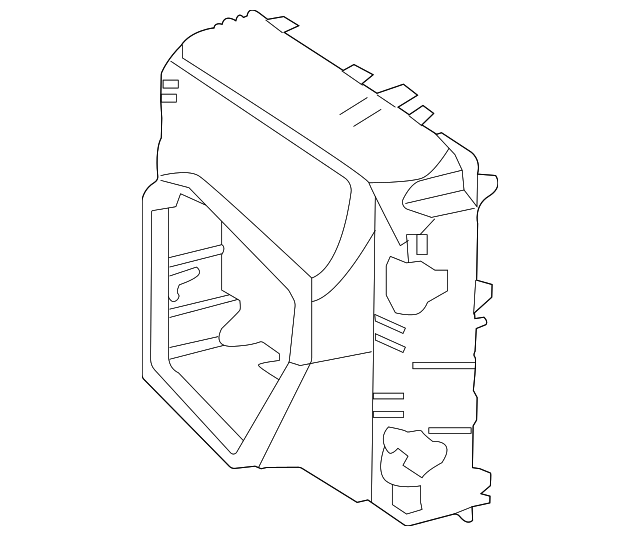 167-505-35-00 - Radiator Support Air Duct 2021-2023 Mercedes-Benz ...