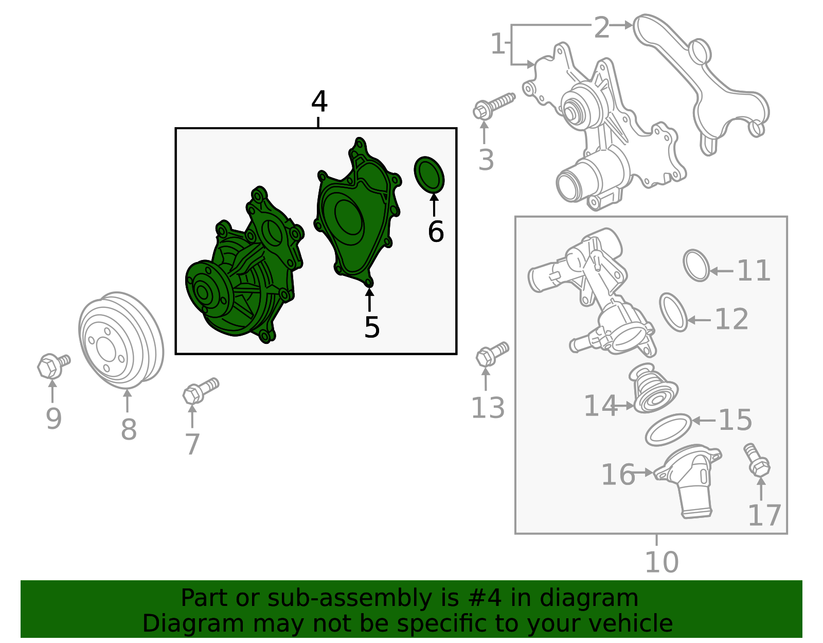 BR3Z-8501-Q - 2018-2020 Ford F-150 - Water Pump | My Ford Parts
