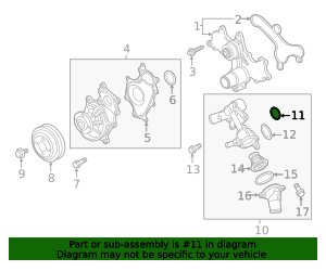 2018-2023 Ford Thermostat Housing O-Ring AT4Z-8527-A | OEM Parts Online