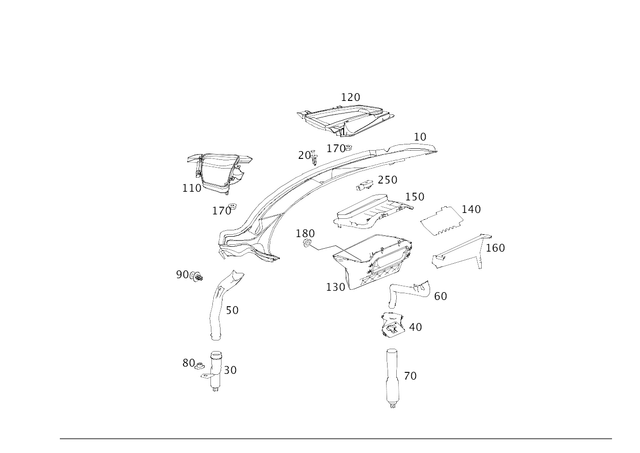 190-830-38-00 - Air Duct 2011-2021 Mercedes-Benz | Mercedes-Benz USA Parts