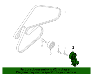 Genuine Accessory Drive Belt Tensioner Assembly for 2006-2025 Hyundai ...