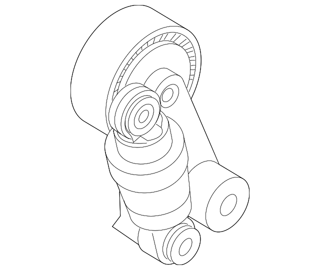 Genuine Accessory Drive Belt Tensioner Assembly for 2006-2025 Hyundai ...