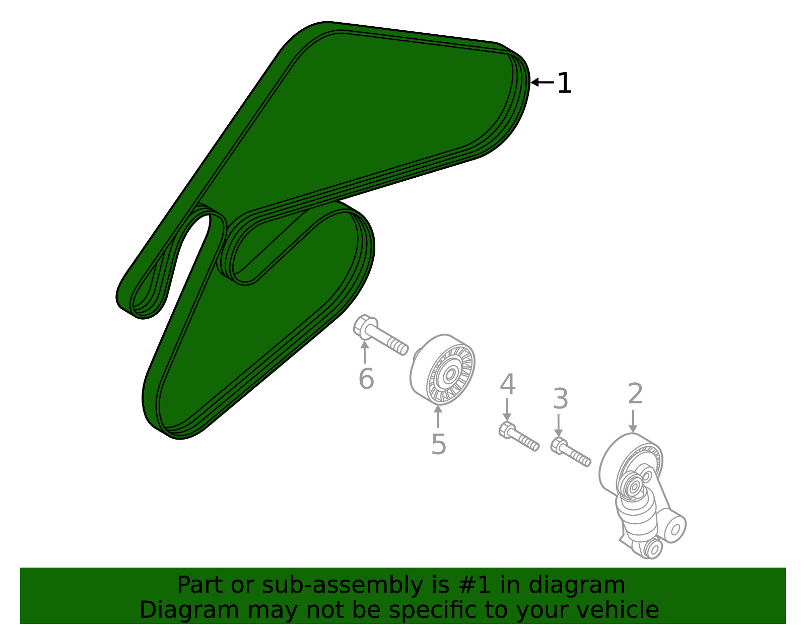 2020-2025 Hyundai Palisade Serpentine Belt 25212-3LAC0 | Hyundai OEM ...