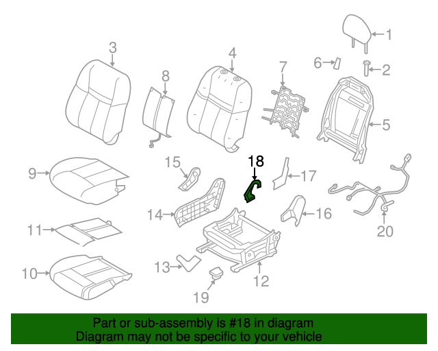 2017-2021 Nissan Hinge Cover - Driver's Side (LH) 87455-4BU0A ...