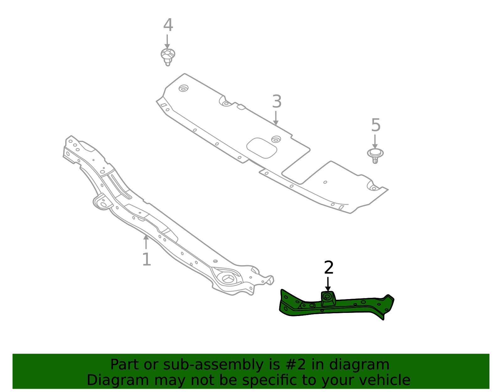 F2512-6LTMA - Radiator Support Tie Bar Extension 2020-2025 Nissan ...
