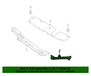 F2512-6LTMA - Radiator Support Tie Bar Extension 2020-2025 Nissan ...