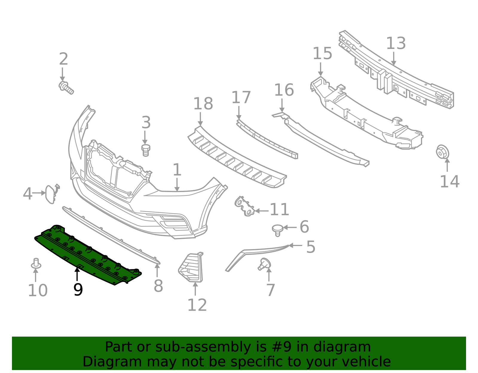 2018-2024 Nissan Kicks Lower Deflector 62660-5RB0A | Nissan Parts Central