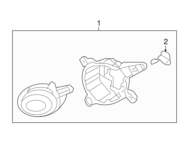 92201-1F510 - Fog Lamp Assembly 2008-2010 Kia Sportage | Kia.Parts Store