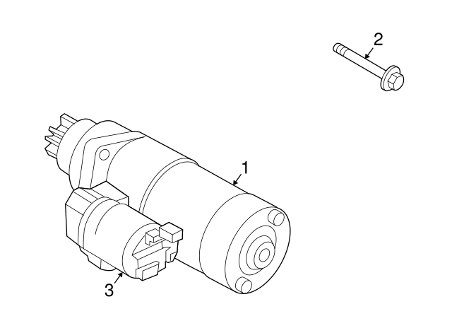2003-2008 Infiniti FX35 Starter Mount Bolt 11916-AL51A | Infiniti of ...
