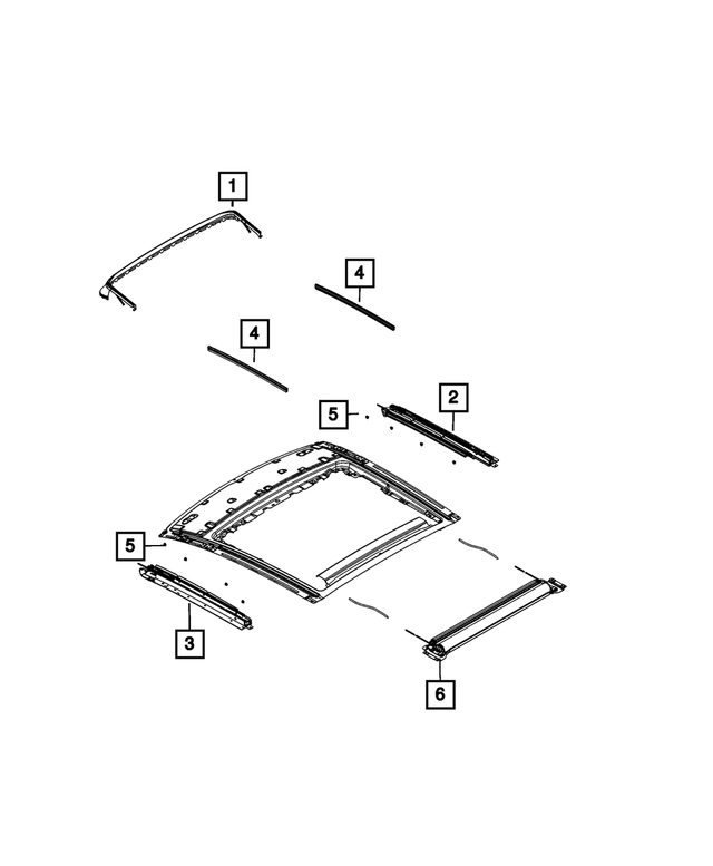 2023 Dodge Hornet Sunroof Glass Seal 68630198AA | Mopar Estores