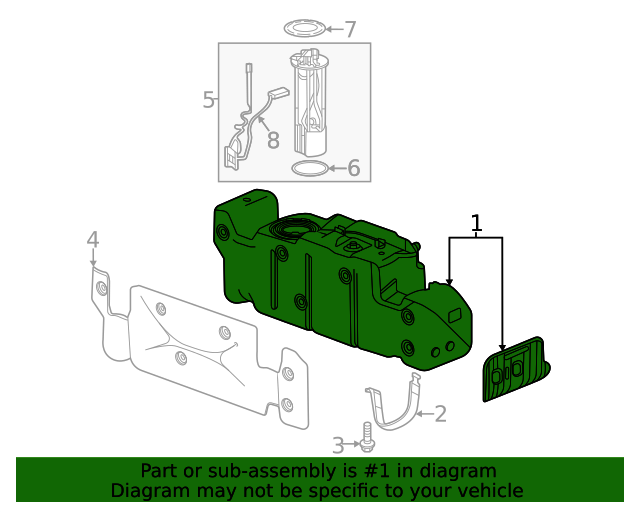 2024 GM Fuel Tank 84884885 | GM Parts Center