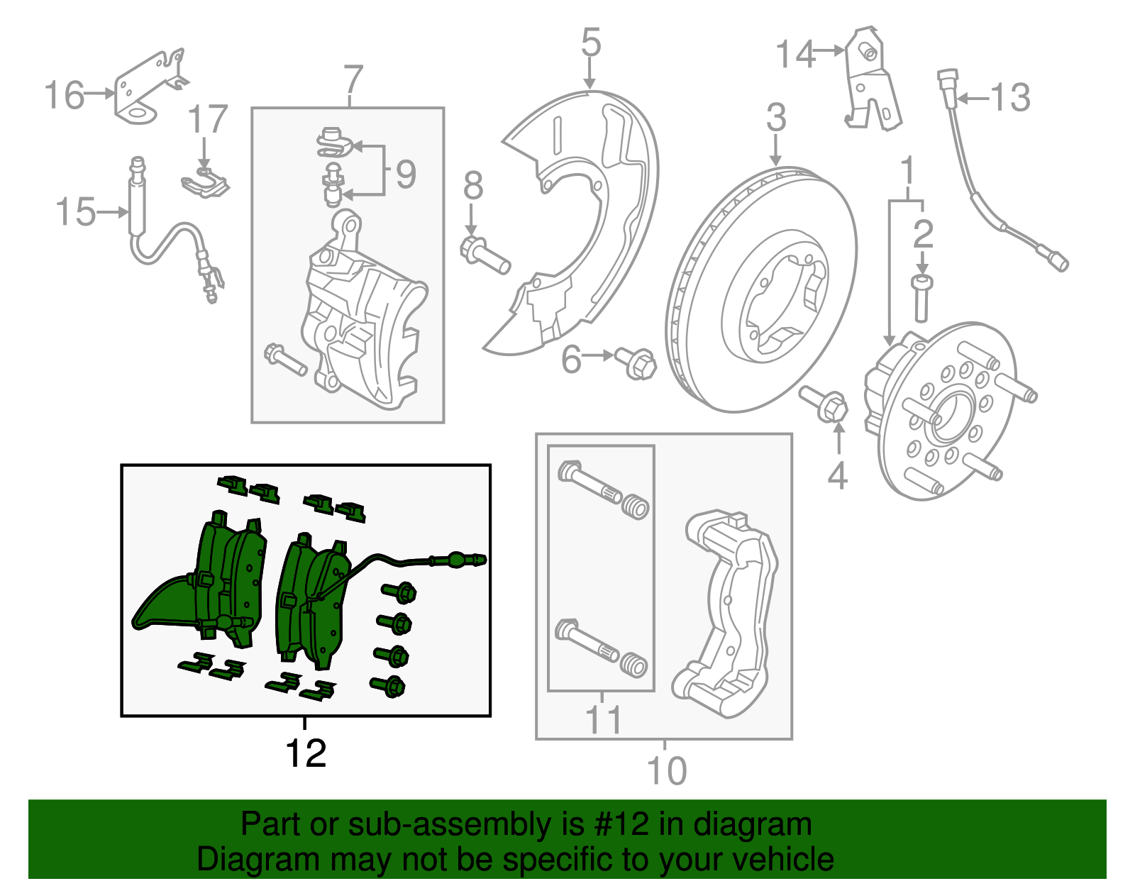 2015-2024 Ford Brake Pads Front CK4Z-2001-B | Ford OEM Parts Outlet