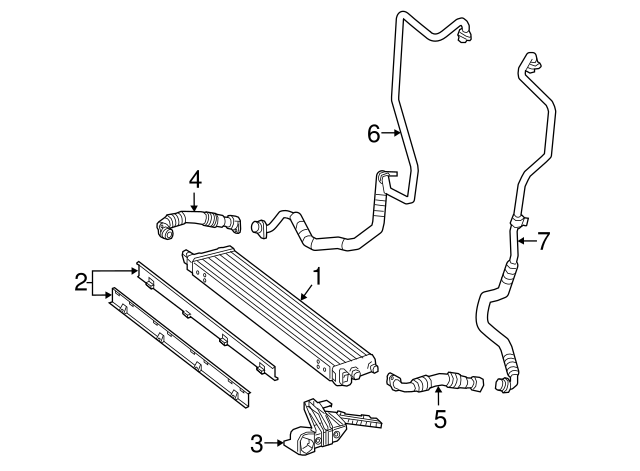 221-500-07-00 - Oil Cooler 2007-2021 Mercedes-Benz | Mercedes-Benz USA ...
