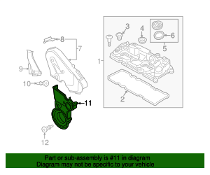 2015-2016 Audi A3 Lower Timing Cover 04L-109-147-D | Audi USA Parts