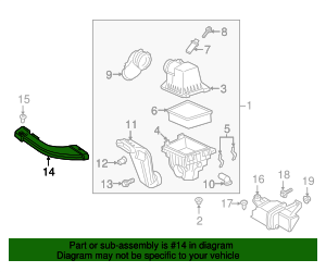 Genuine OEM Ford - Air Inlet GN1Z-9A624-A | Genuine OEM Ford Parts ...