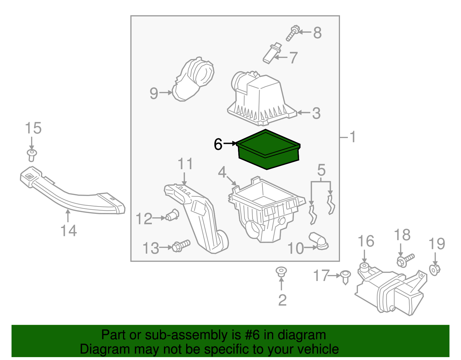 2018-2022 Ford EcoSport Motorcraft™ Air Filter FA-1935 | TascaParts.com