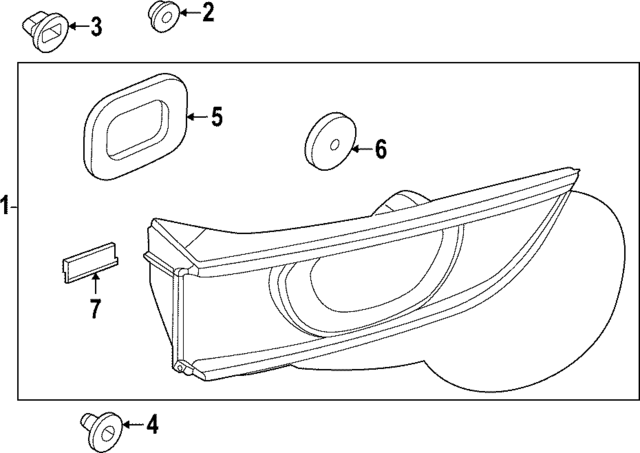 Mazda Parts For 2023-2024 Mazda CX-50 Tail Lamp Assembly VA40-51-3F0 ...