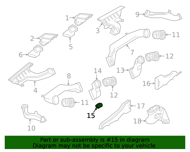 2118300272 - In-Car Sensor 2003-2024 Mercedes-Benz | AutoNationParts.com
