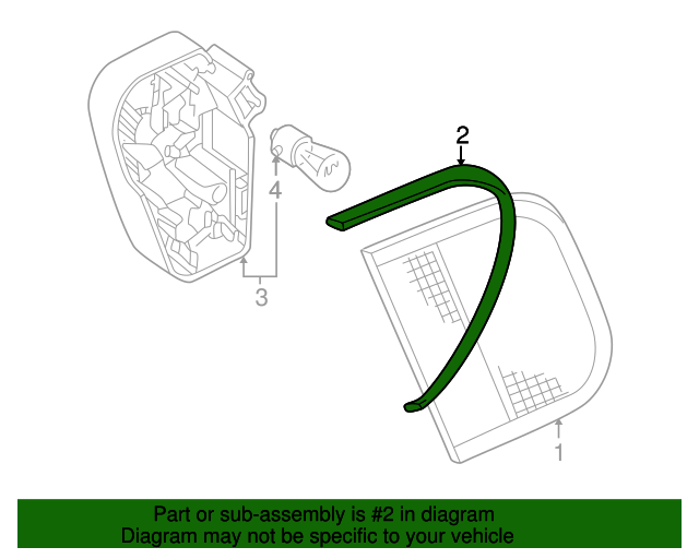 Genuine BMW 63-21-6-906-084 | Tail Lamp Assembly Gasket | FREE Shipping ...